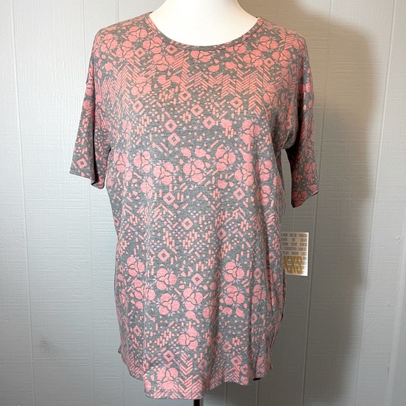 LuLaRoe | Tops | 3 For 3 Coral And Gray Lularoe Irma | Poshmark